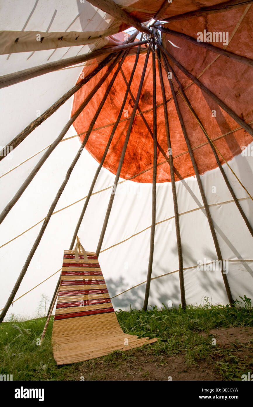 Native American Teepee Interior High Resolution Stock Photography and ...
