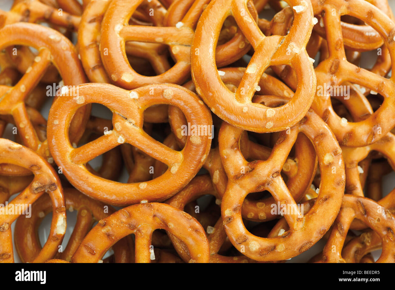 Mini pretzels, full format Stock Photo - Alamy