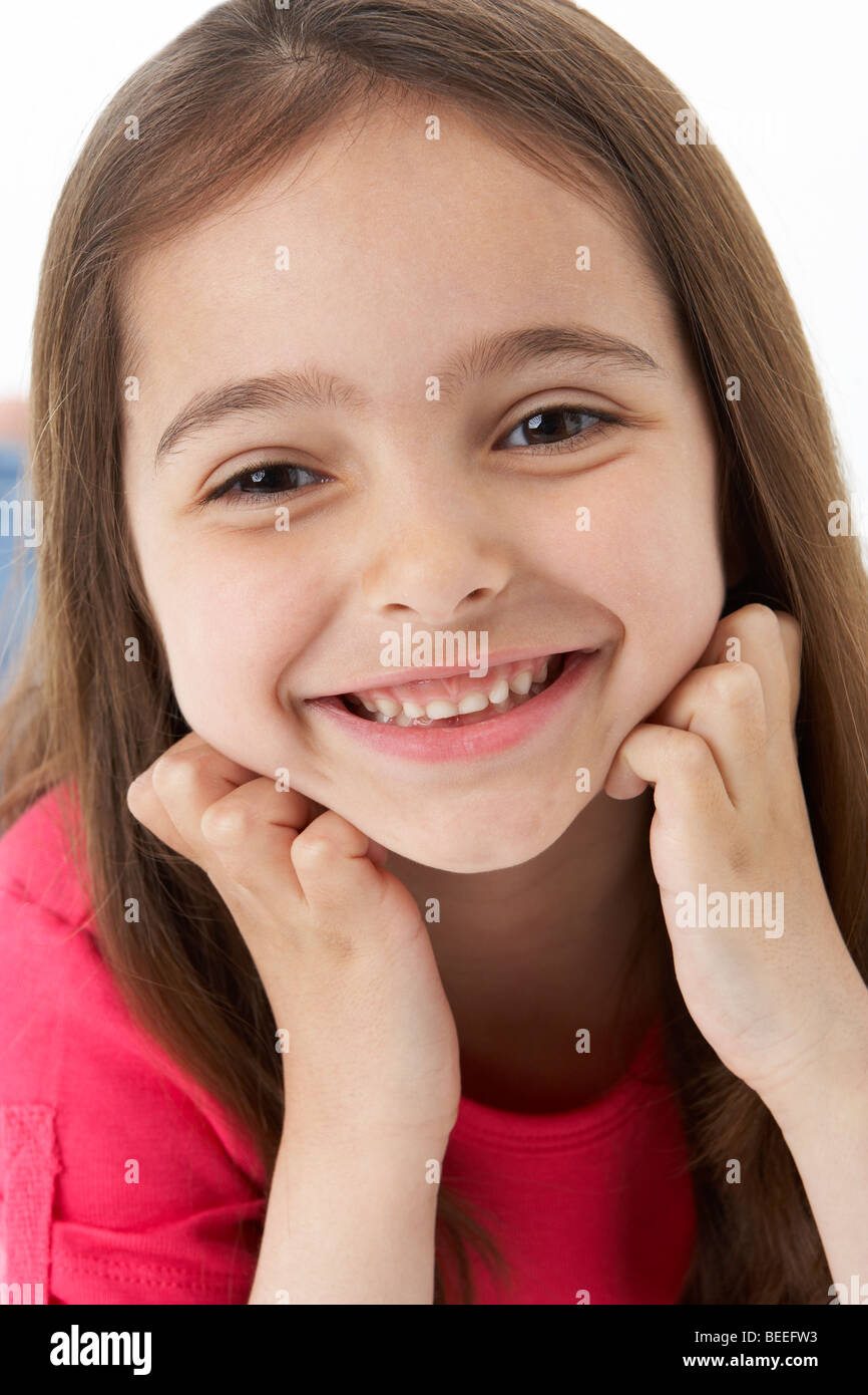 6 year old girl head shot hi-res stock photography and images - Alamy