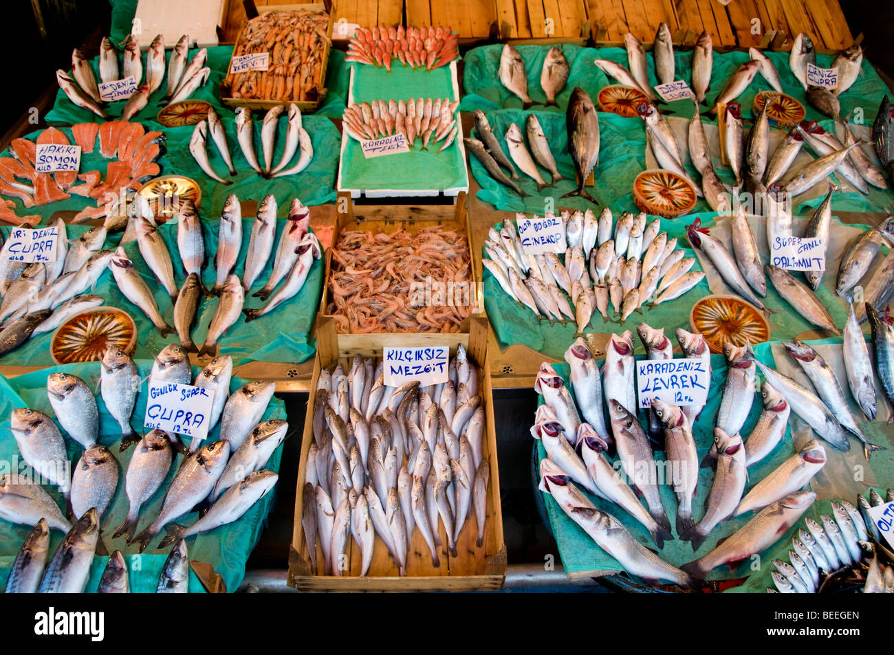 Istanbul Turkey Kumkapi Balik Pazar fish market Stock Photo - Alamy