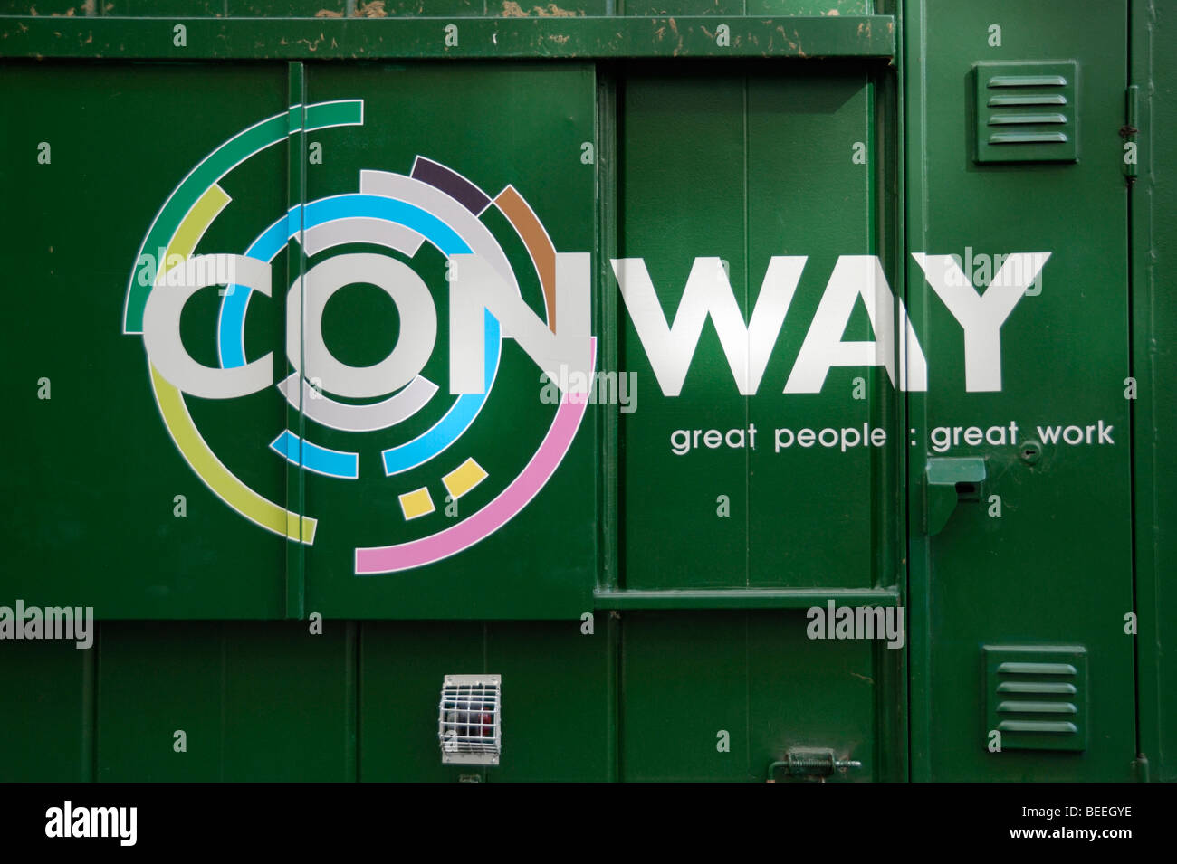 Conway Builders logo sign Stock Photo - Alamy