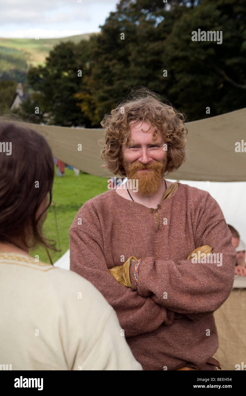 English medieval re-enactors on display in Castleton in the Peak ...