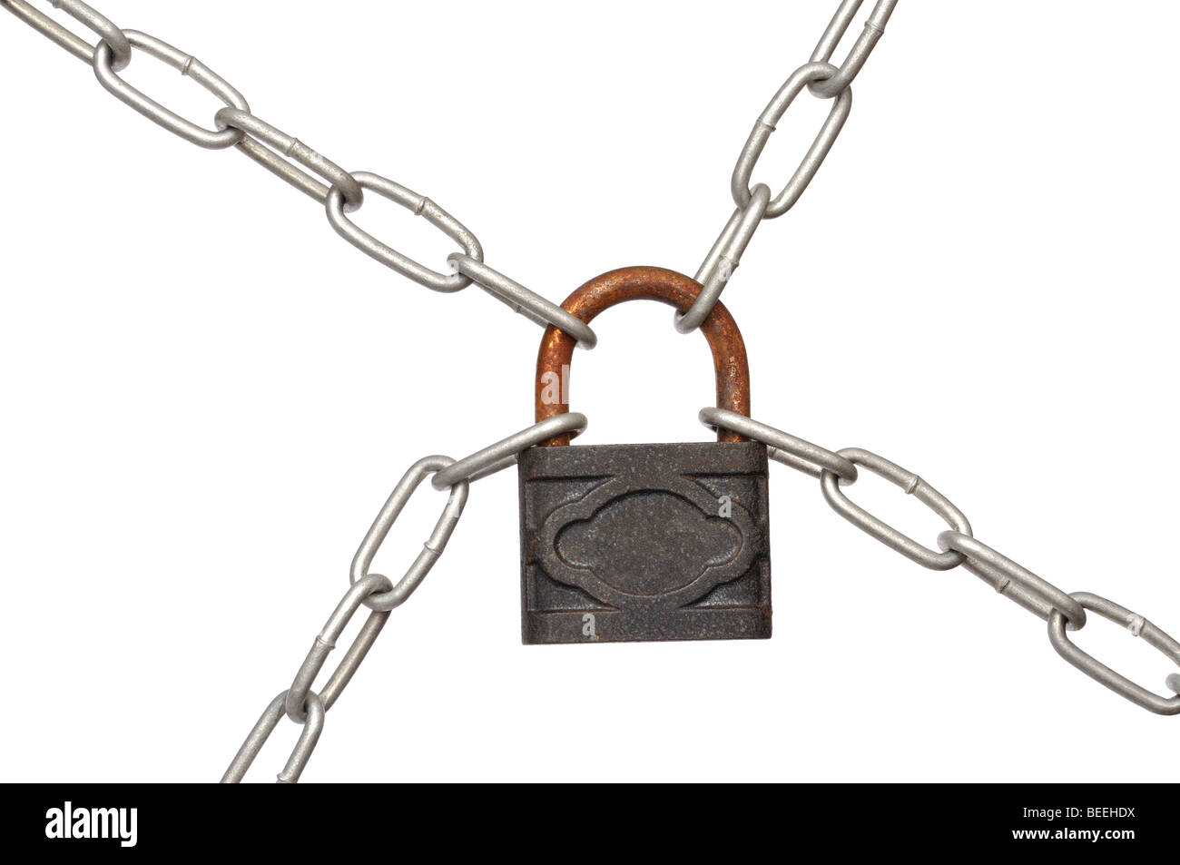 Padlock and Chain Stock Photo - Alamy