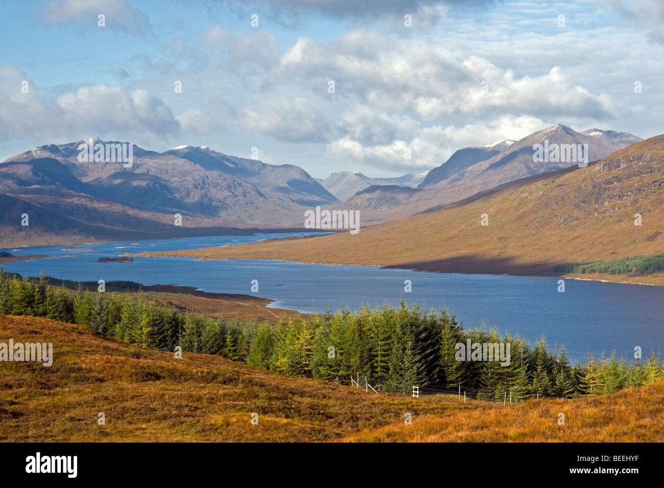 Loch Loyne from A87 in Highland Scotland Stock Photo - Alamy