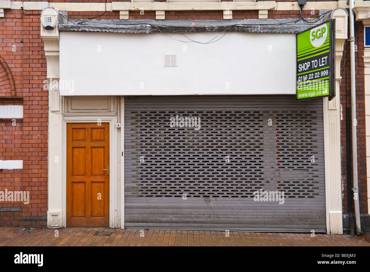 Roller shutter door sign hi-res stock photography and images - Alamy
