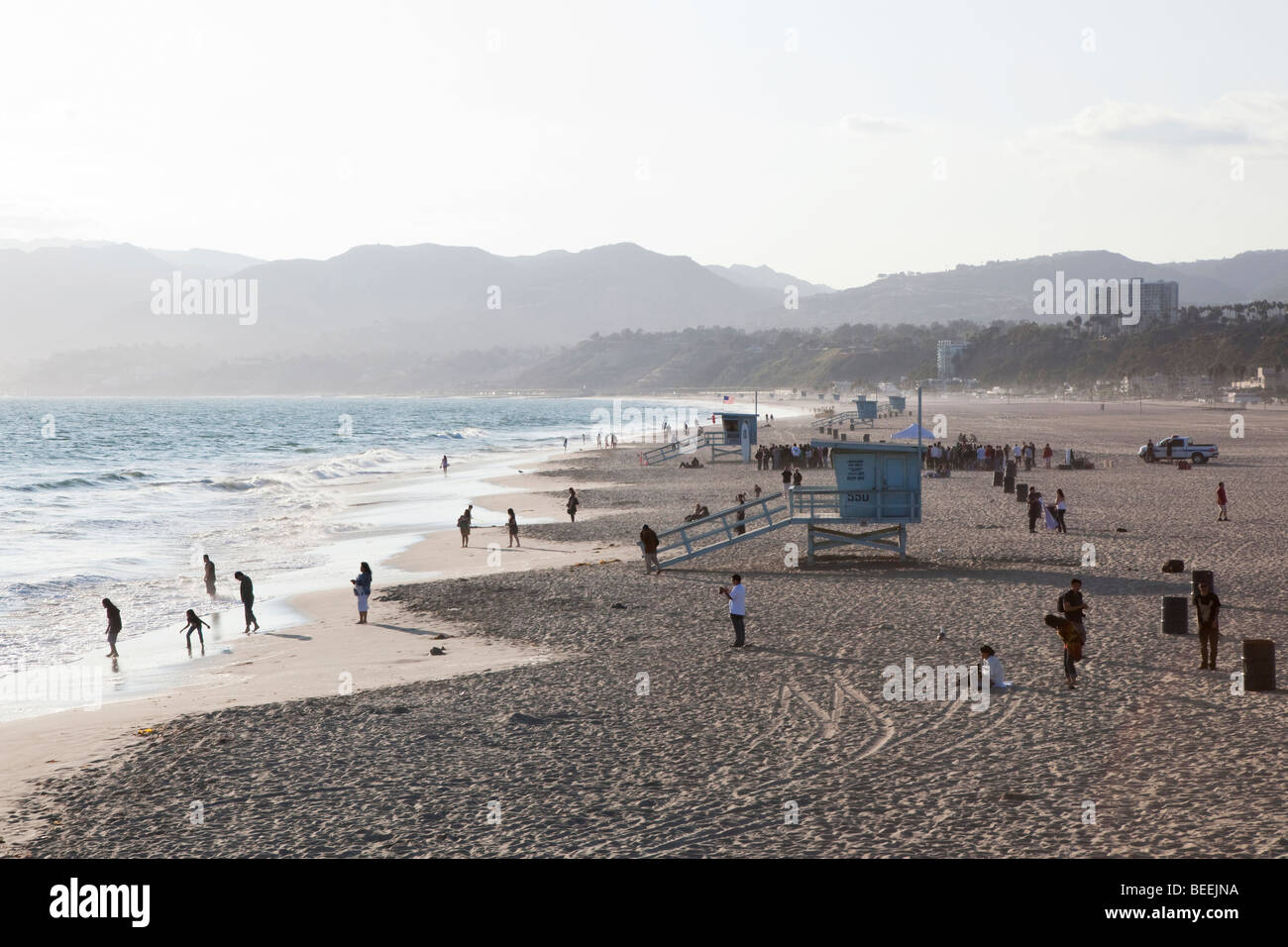 Santa Monica Beach in Los Angeles, California, USA Stock Photo - Alamy