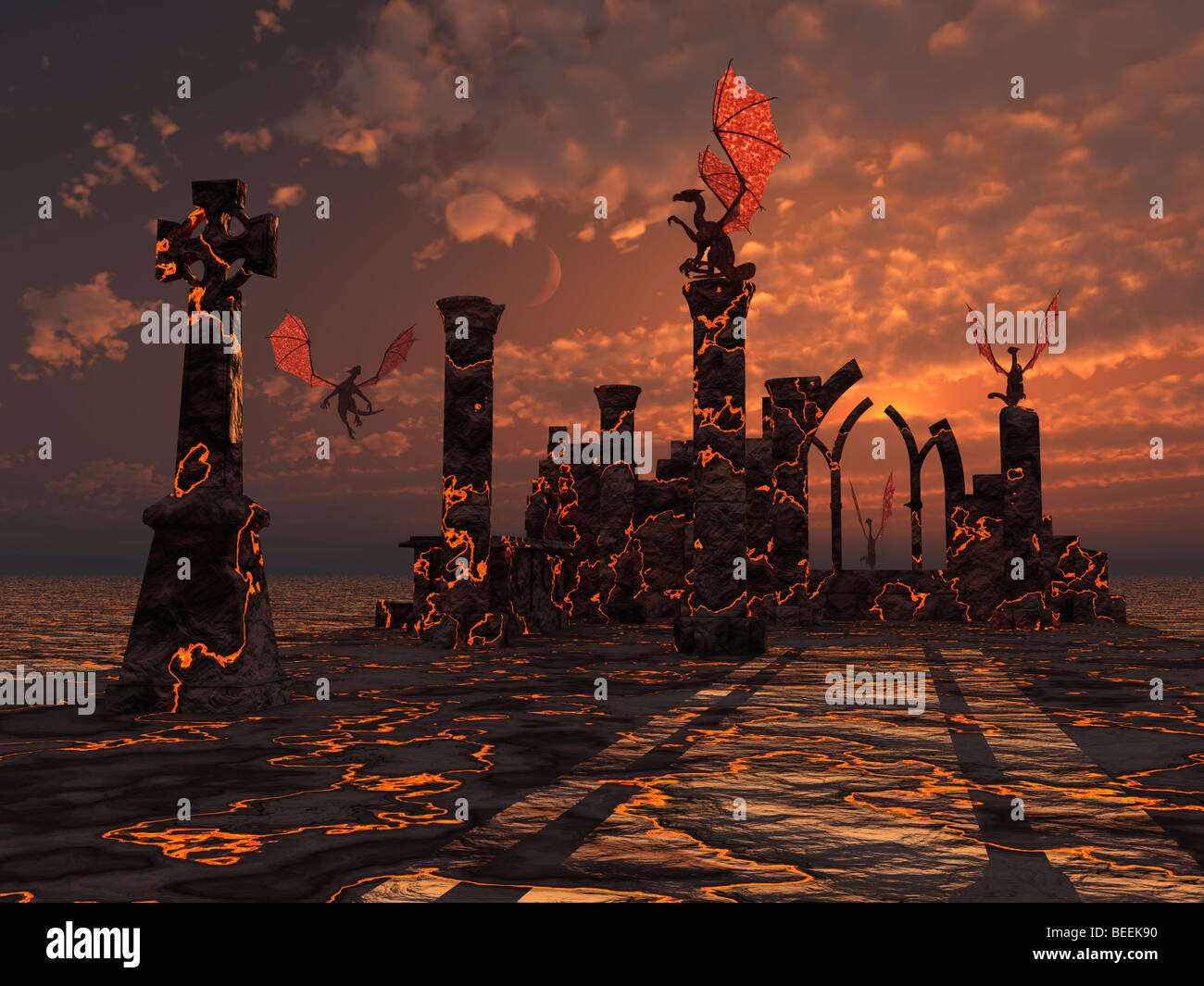 3d dragons hi-res stock photography and images - Alamy