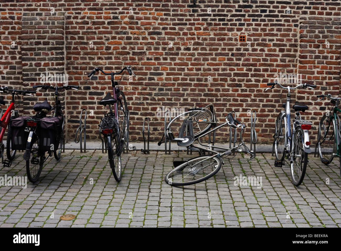Fallen over bicycles hi-res stock photography and images - Alamy
