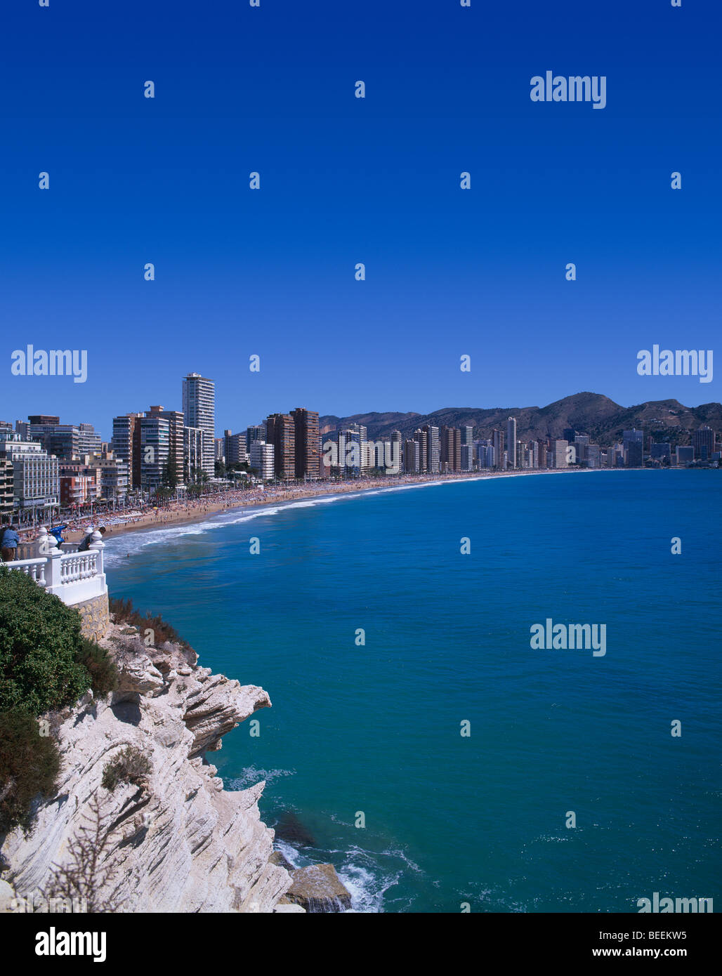 Levante beach Benidorm Spain Stock Photo - Alamy