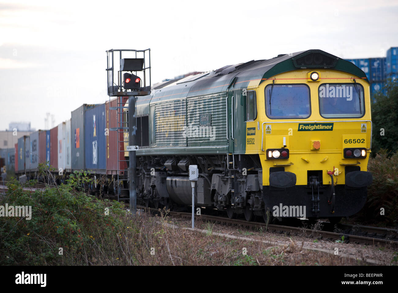 Freight train, port of Felixstowe, Suffolk, UK Stock Photo - Alamy