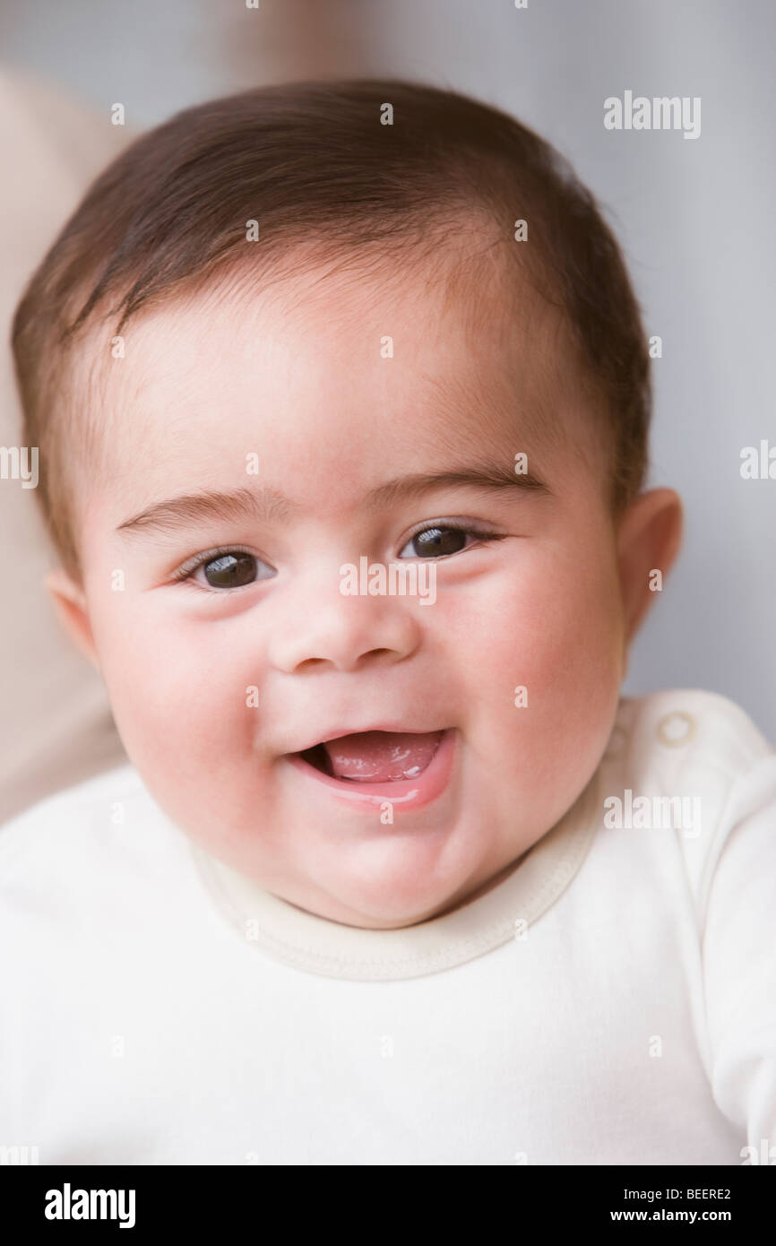 Hispanic baby boy smiling Stock Photo - Alamy