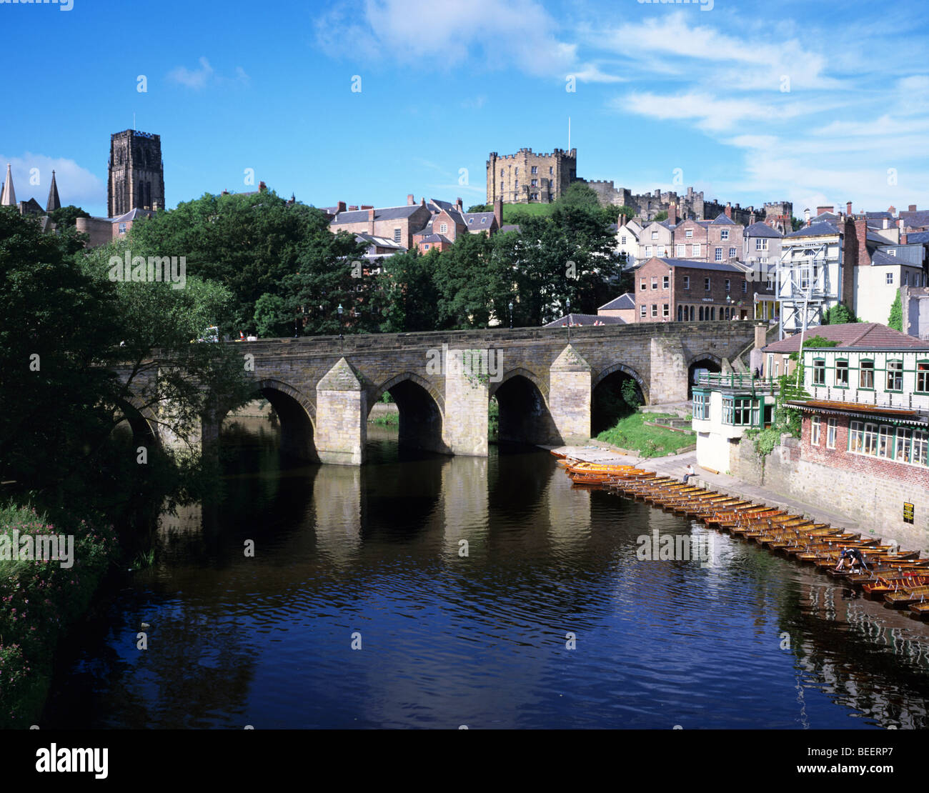 Durham castle cathedral overlooking river hi-res stock photography and ...