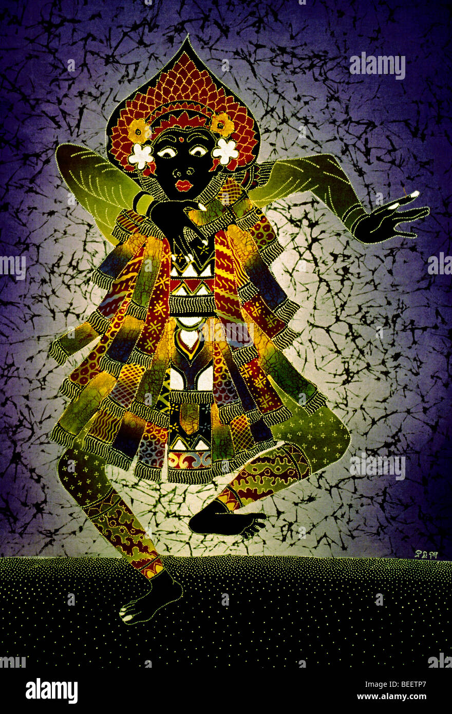 Batik indonesian technique wax hi-res stock photography and images - Alamy