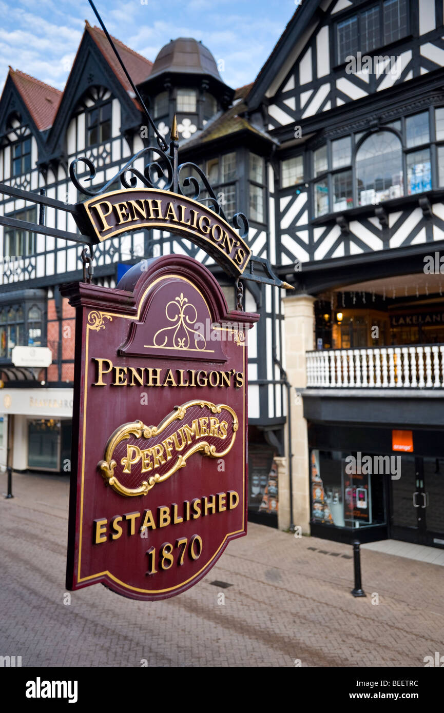 Chester rows medieval hi-res stock photography and images - Alamy