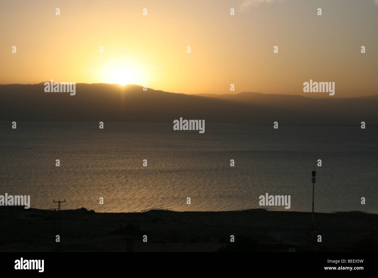 Israel, Dead Sea, sunrise over the Dead-Sea Stock Photo - Alamy