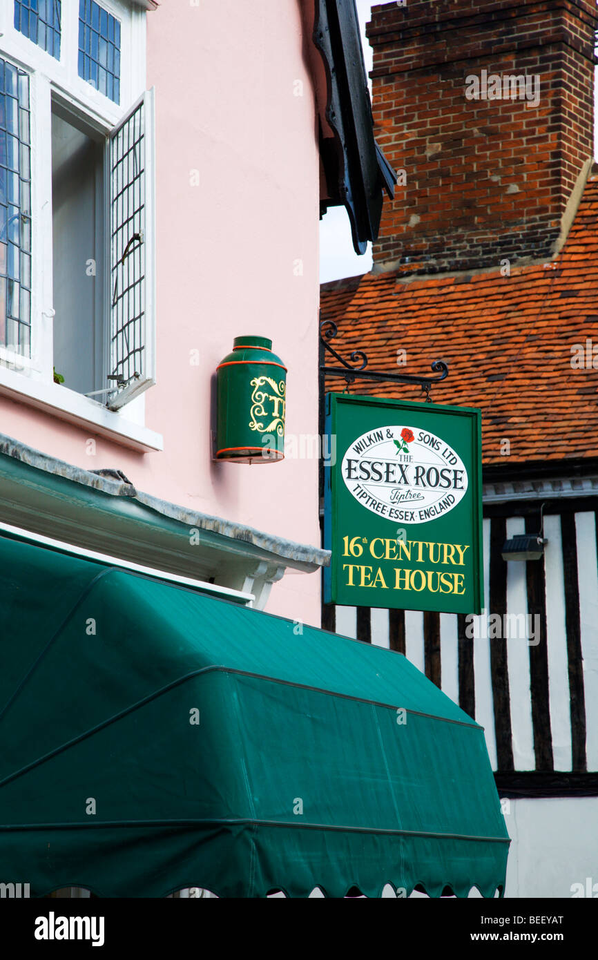 The Essex Rose Tea House Dedham Essex England Stock Photo - Alamy