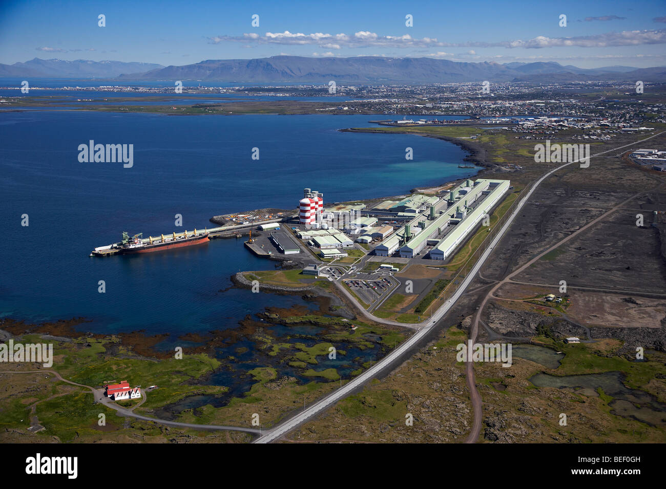Aluminum Factory, Hafnarfjordur, Iceland Stock Photo - Alamy