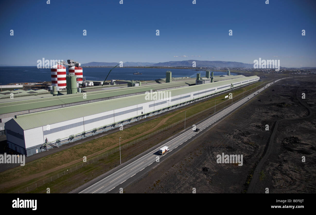 Aluminum Factory, Hafnarfjordur, Iceland Stock Photo - Alamy