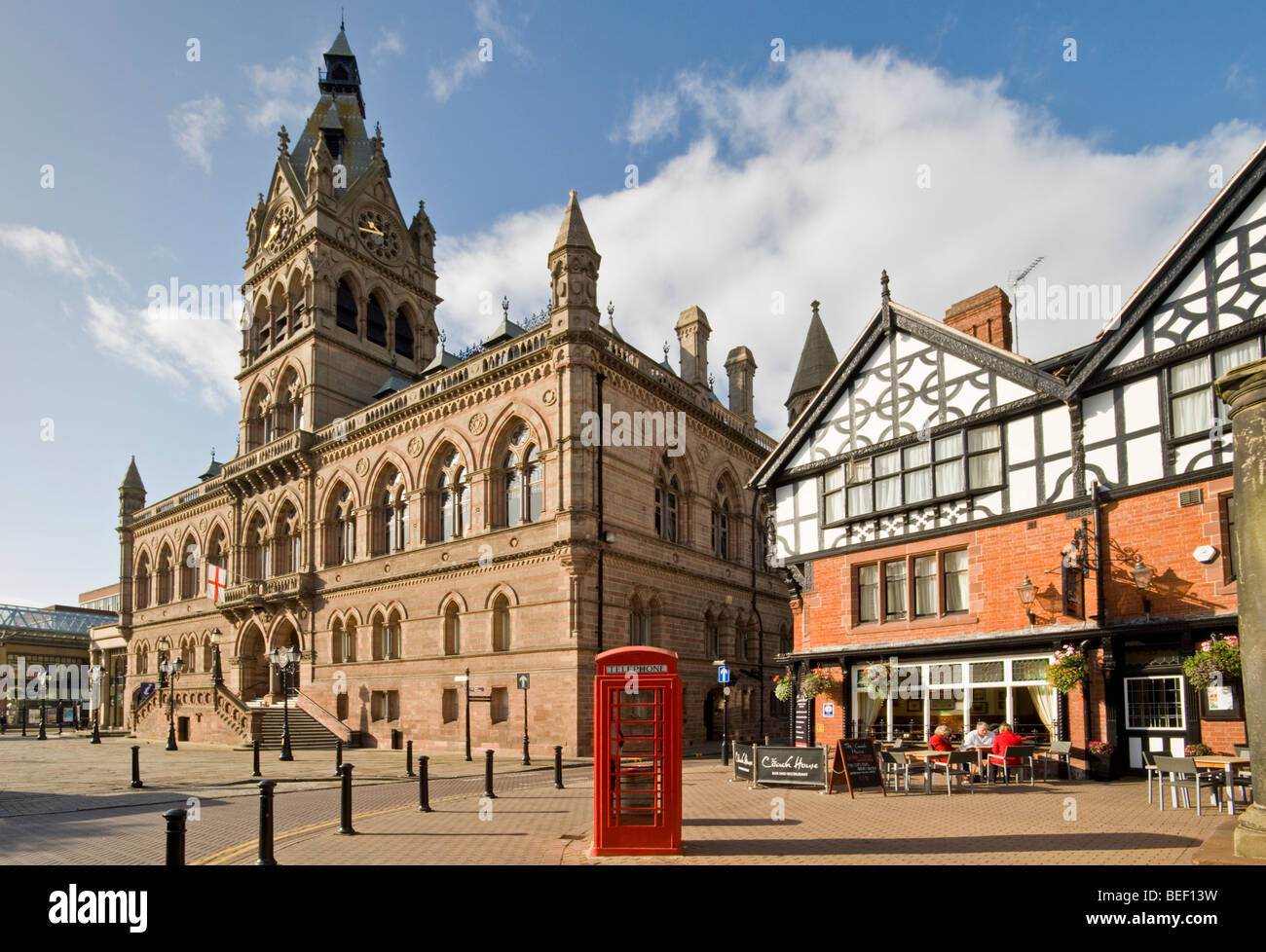 Town Hall on Northgate Street, Chester, Cheshire, England, UK Stock ...