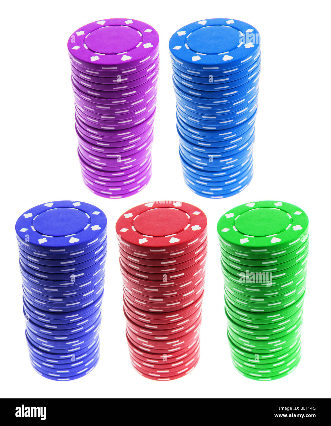 Stacks of Poker Chips Stock Photo - Alamy