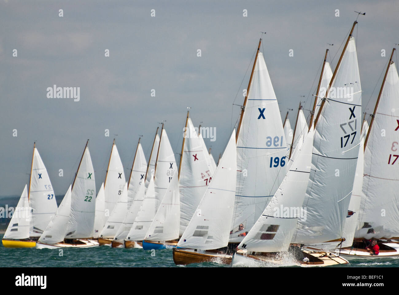 XOD class racing at Cowes Week 2009, Isle of wight, England, UK Stock ...
