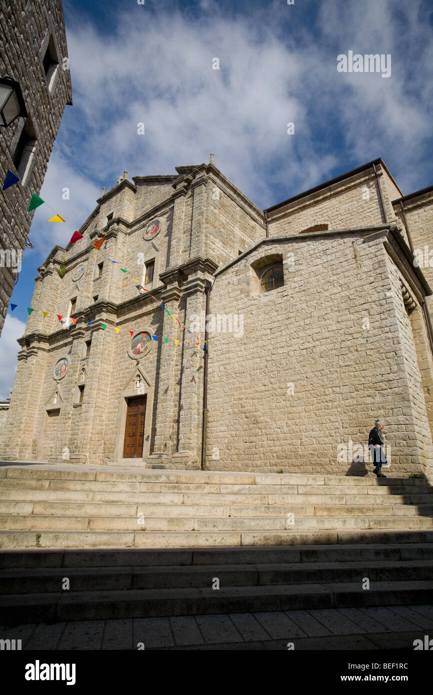 cathedral of saint peter in Tempio Pausania sardinia italy Stock Photo ...