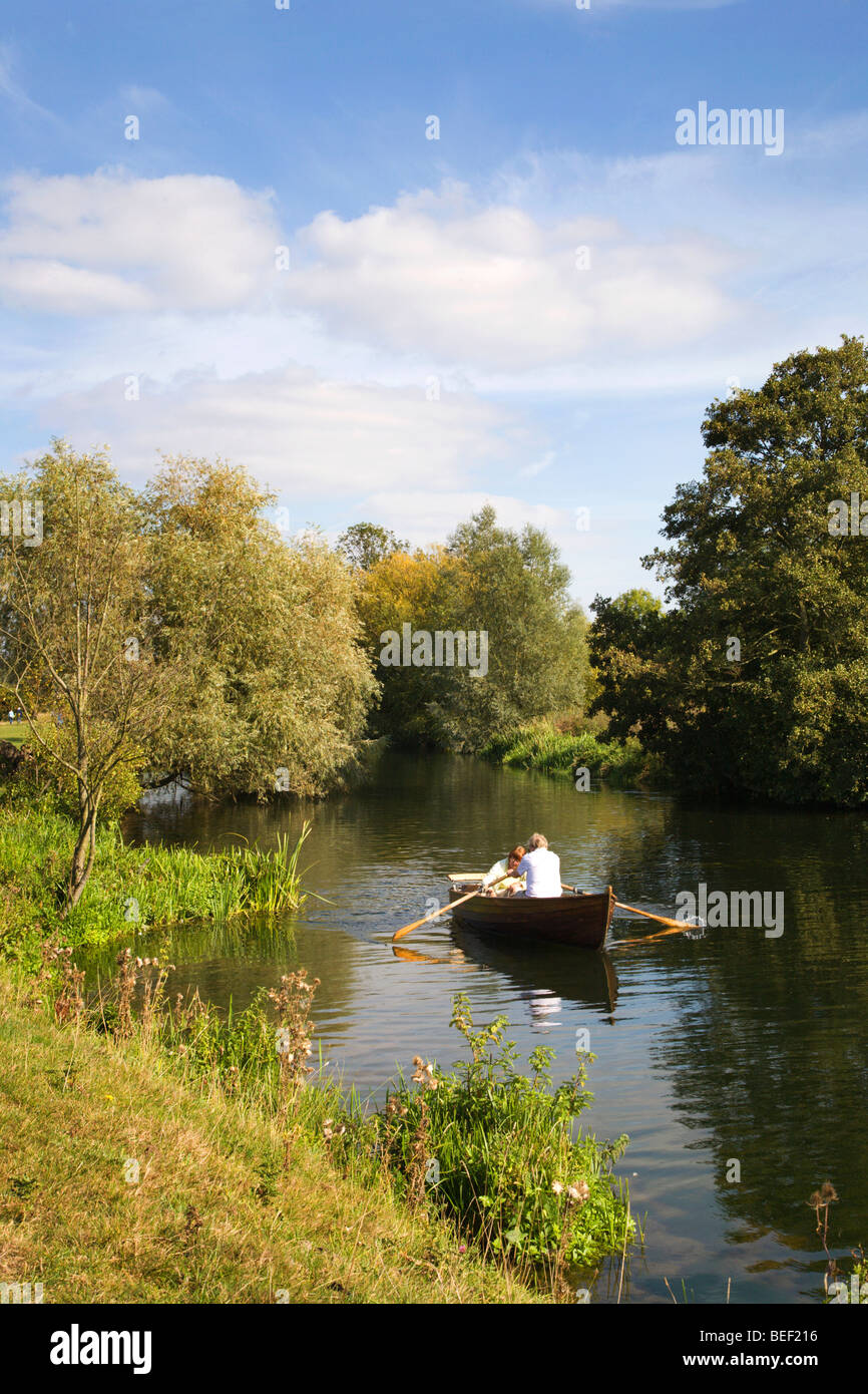 Rowing in the River Stour Dedham Essex England Stock Photo - Alamy