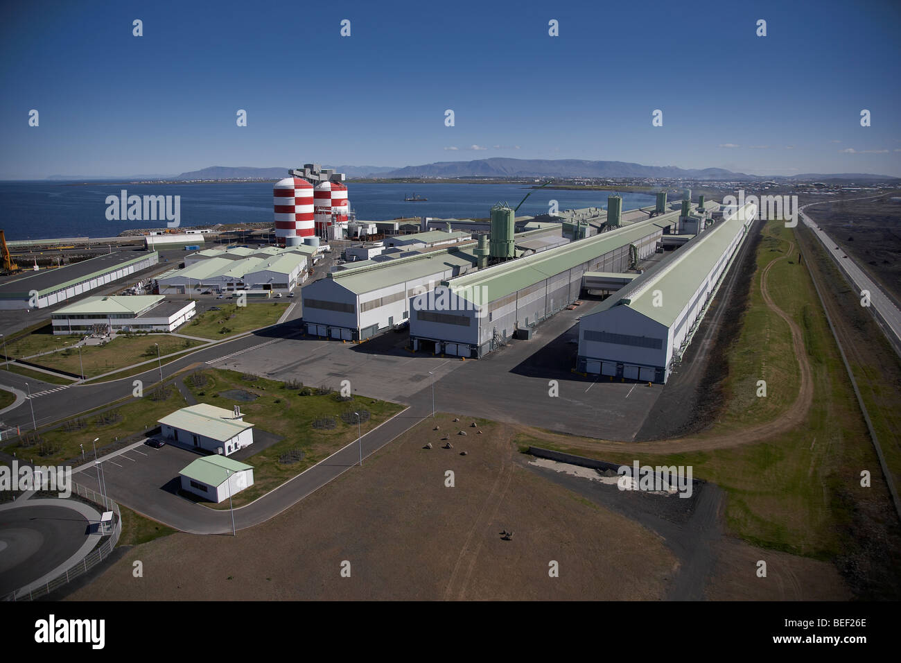Aluminum Factory, Hafnarfjordur, Iceland Stock Photo - Alamy