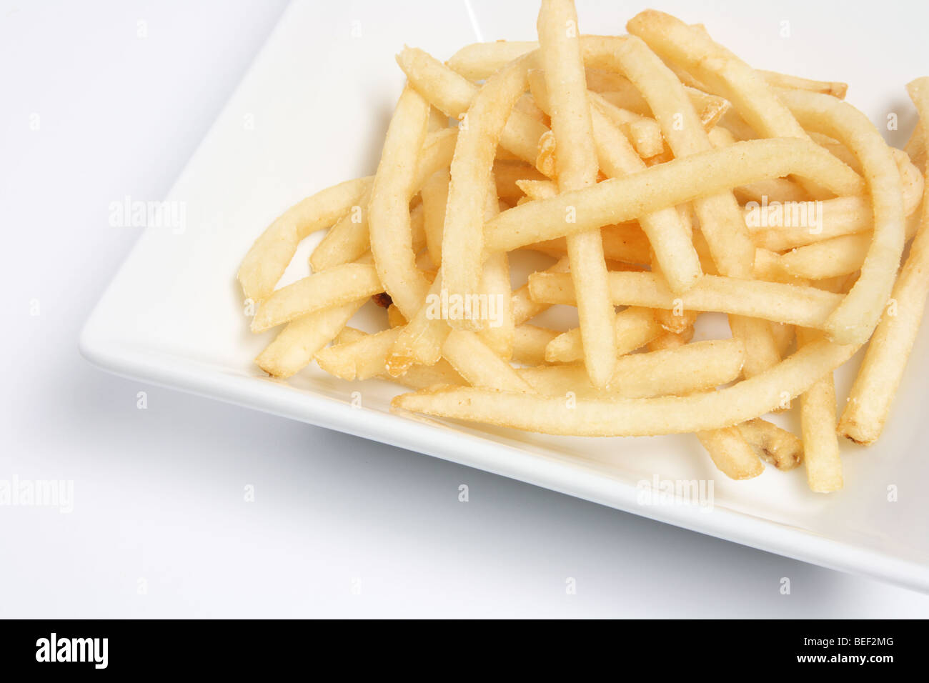 Plate of French Fries Stock Photo - Alamy