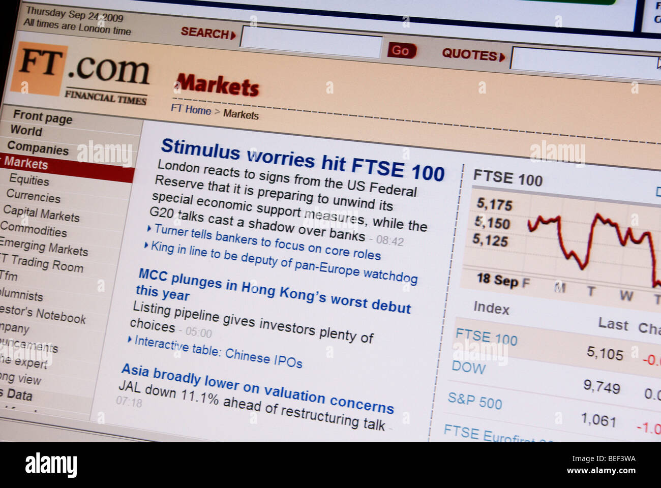 Ft newspaper hi-res stock photography and images - Alamy