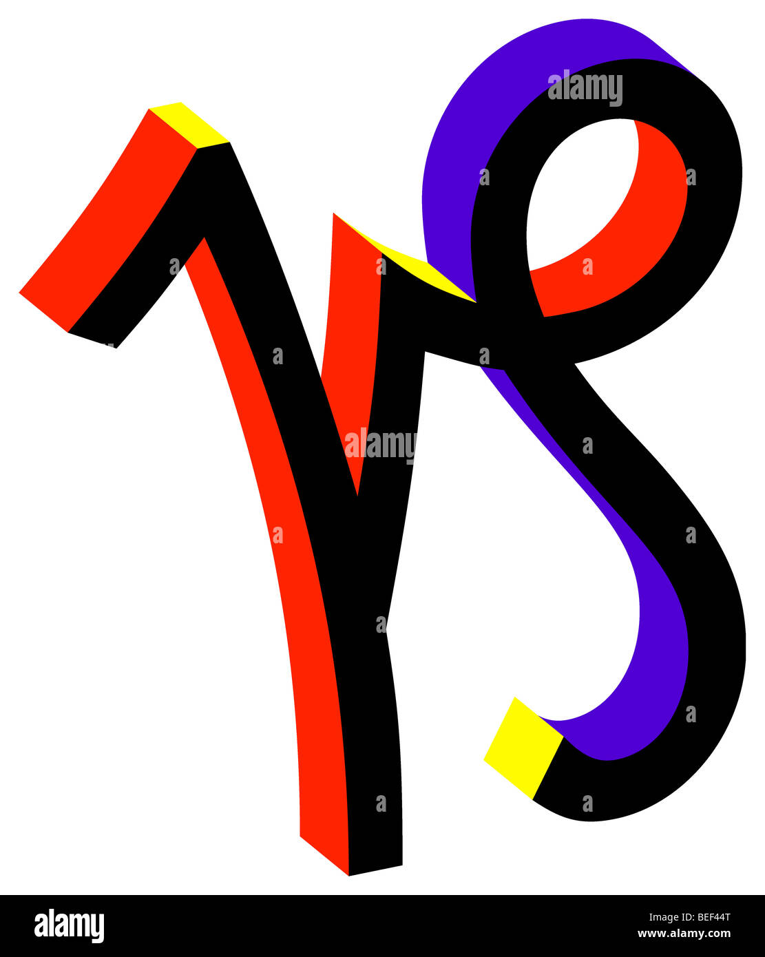 Capricorn Astrological Astrology Horoscope Birth Sign Stock Photo - Alamy