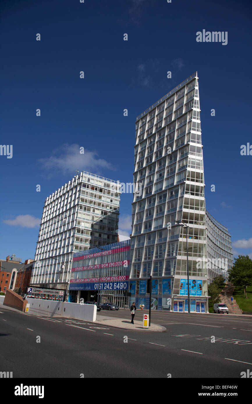 new modern apartment and office block at liverpool one liverpool ...