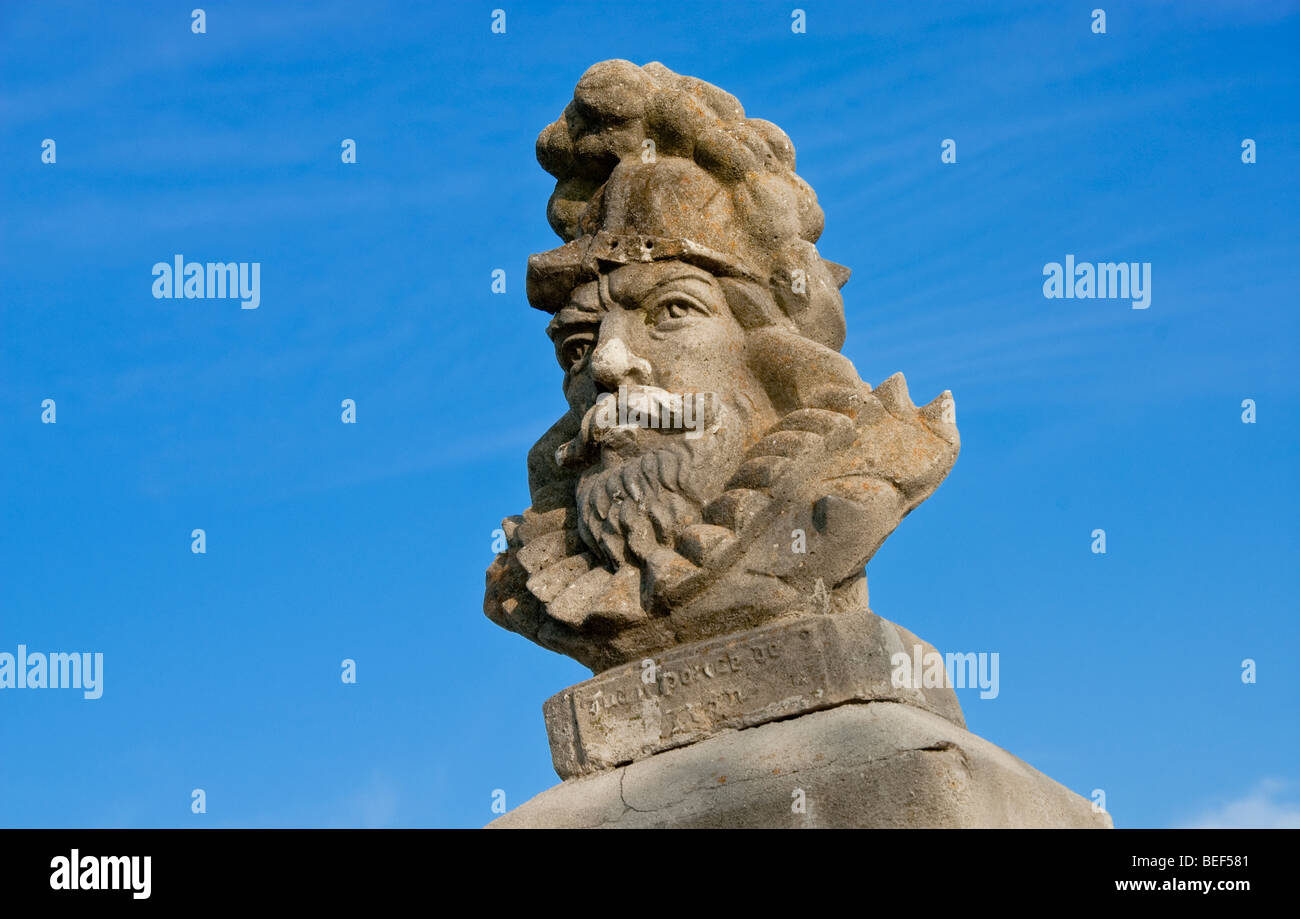 Statue of Spanish Conquistador Juan Ponce de Leon in Jacksonville ...