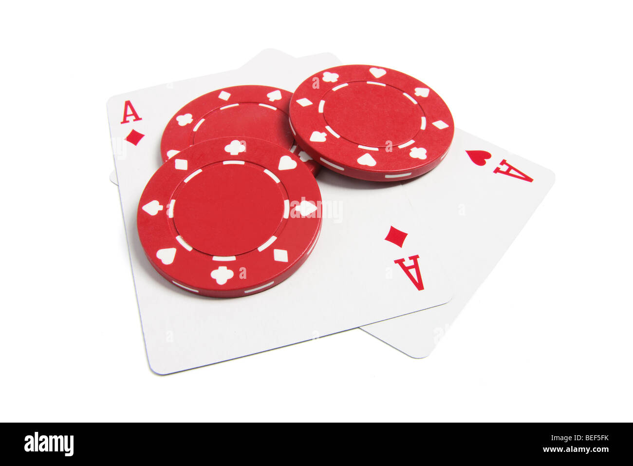 Poker Chips and Playing Cards Stock Photo - Alamy