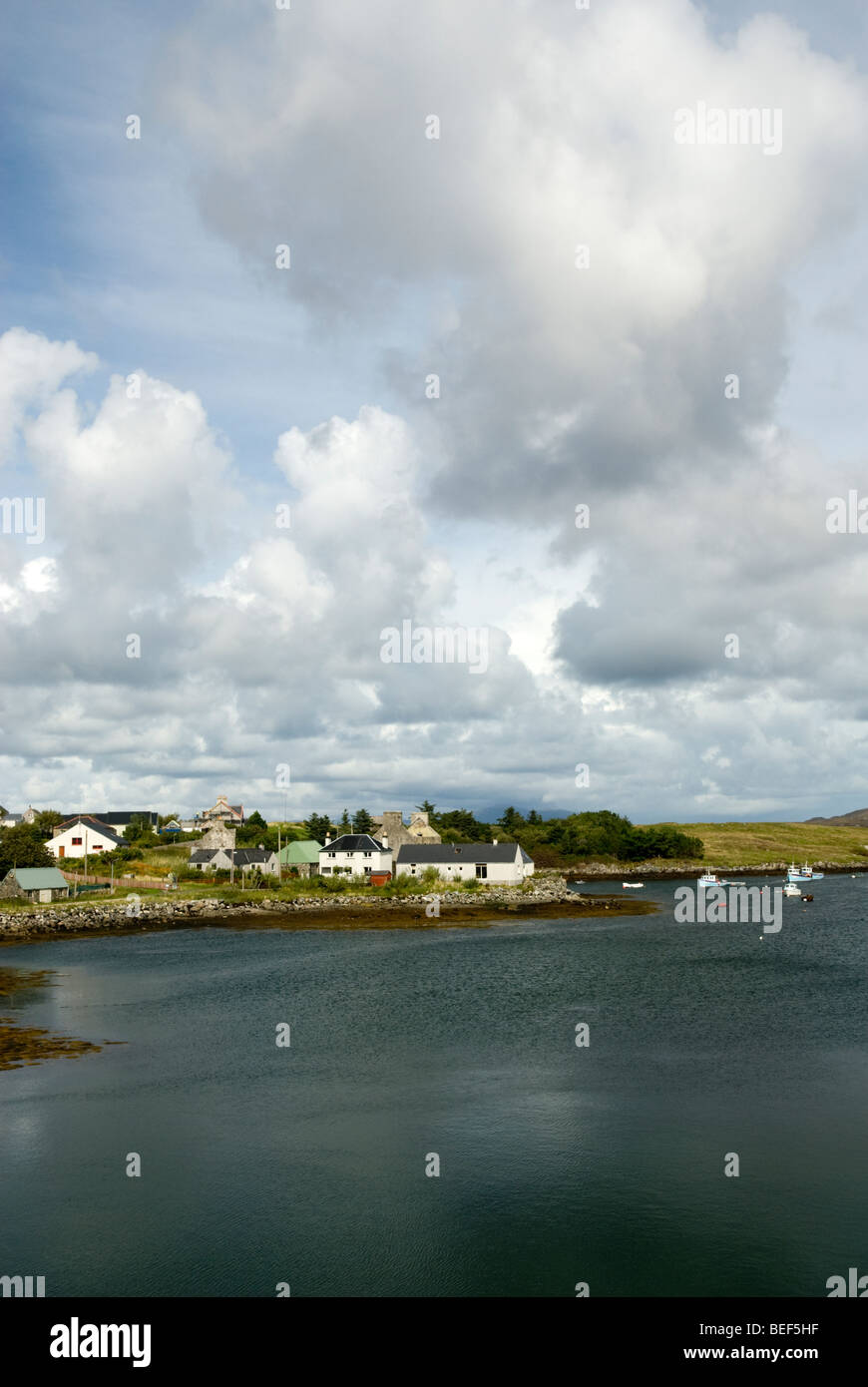 Lochmaddy village, North Uist, Outer Hebrides, Scotland Stock Photo - Alamy