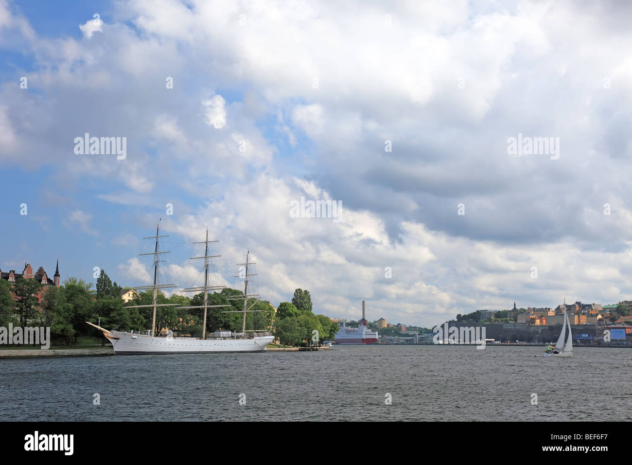 Stockholm harbor view, Sweden, Europe Stock Photo - Alamy
