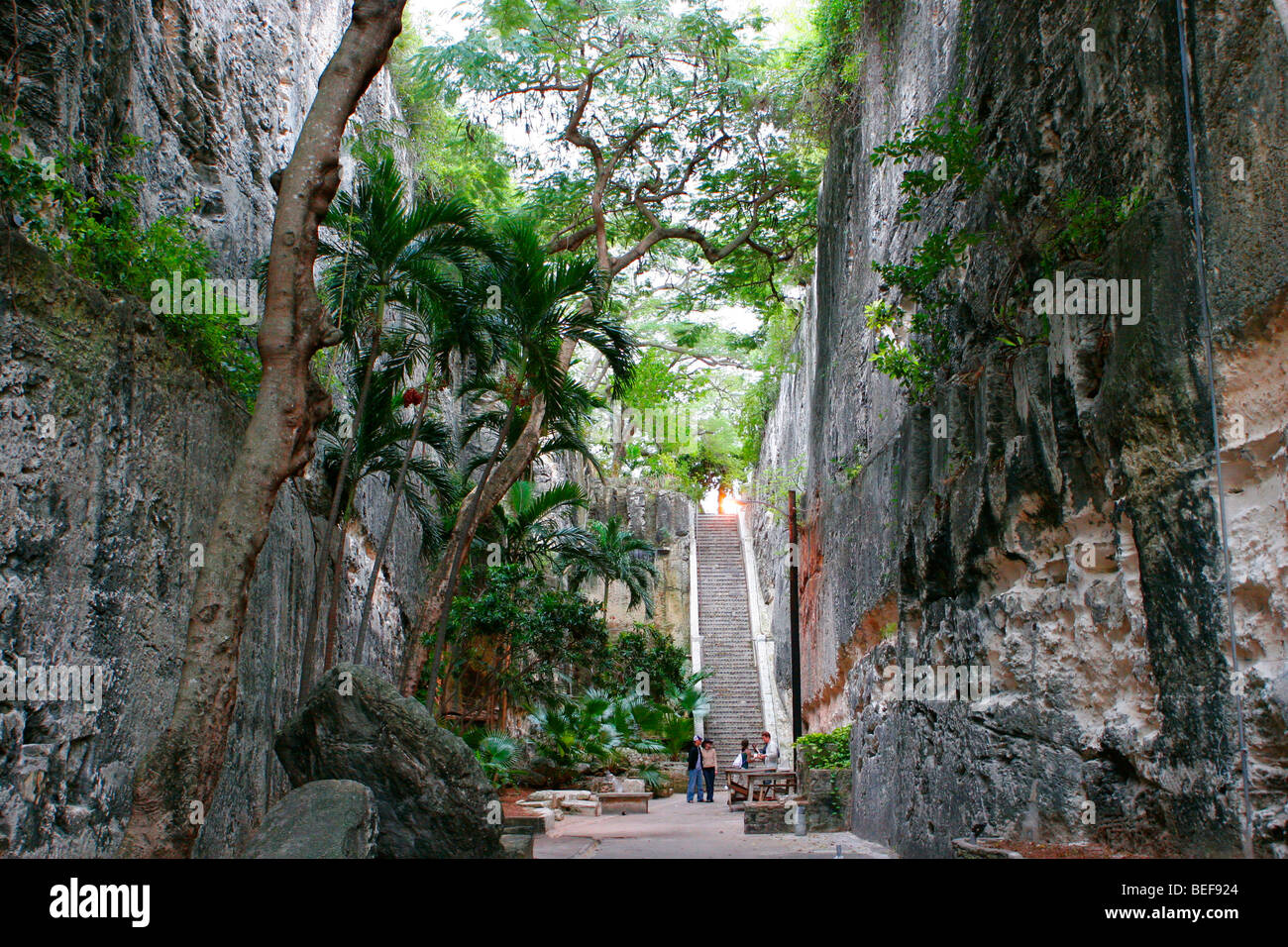 Queens Staircase, Nassau, Bahamas Stock Photo - Alamy