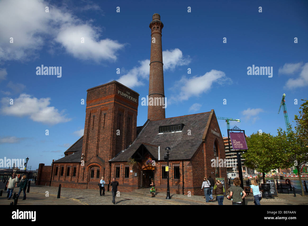 the pump house bar at the albert dock liverpool merseyside england uk ...