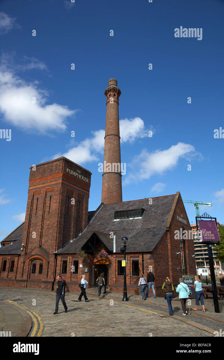 the pump house bar at the albert dock liverpool merseyside england uk ...