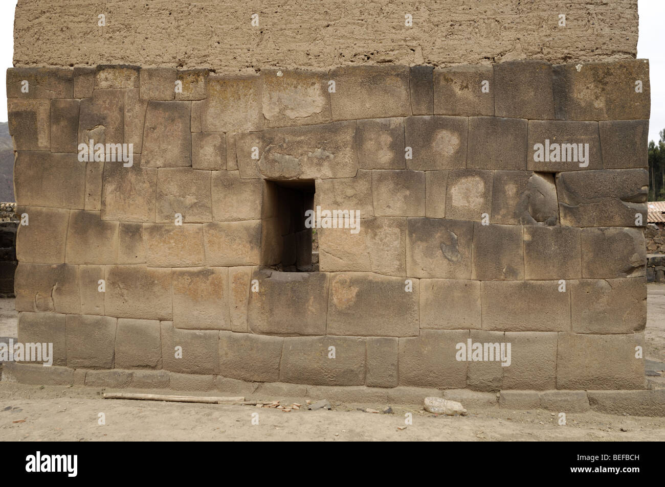 Inca Ruins Temple Wiracocha Raqchi Stock Photos & Inca Ruins Temple ...