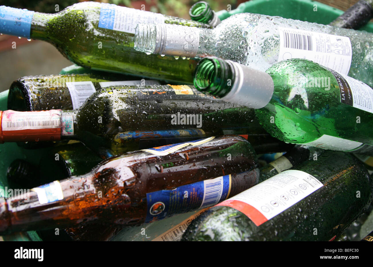 Empty wine bottles hi-res stock photography and images - Alamy