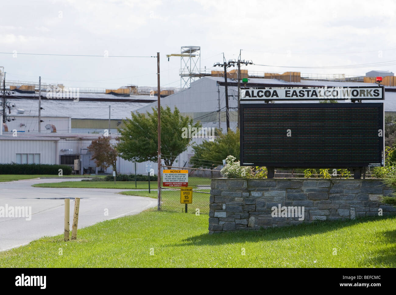A Alcoa aluminum manufacturing plant in Maryland Stock Photo - Alamy