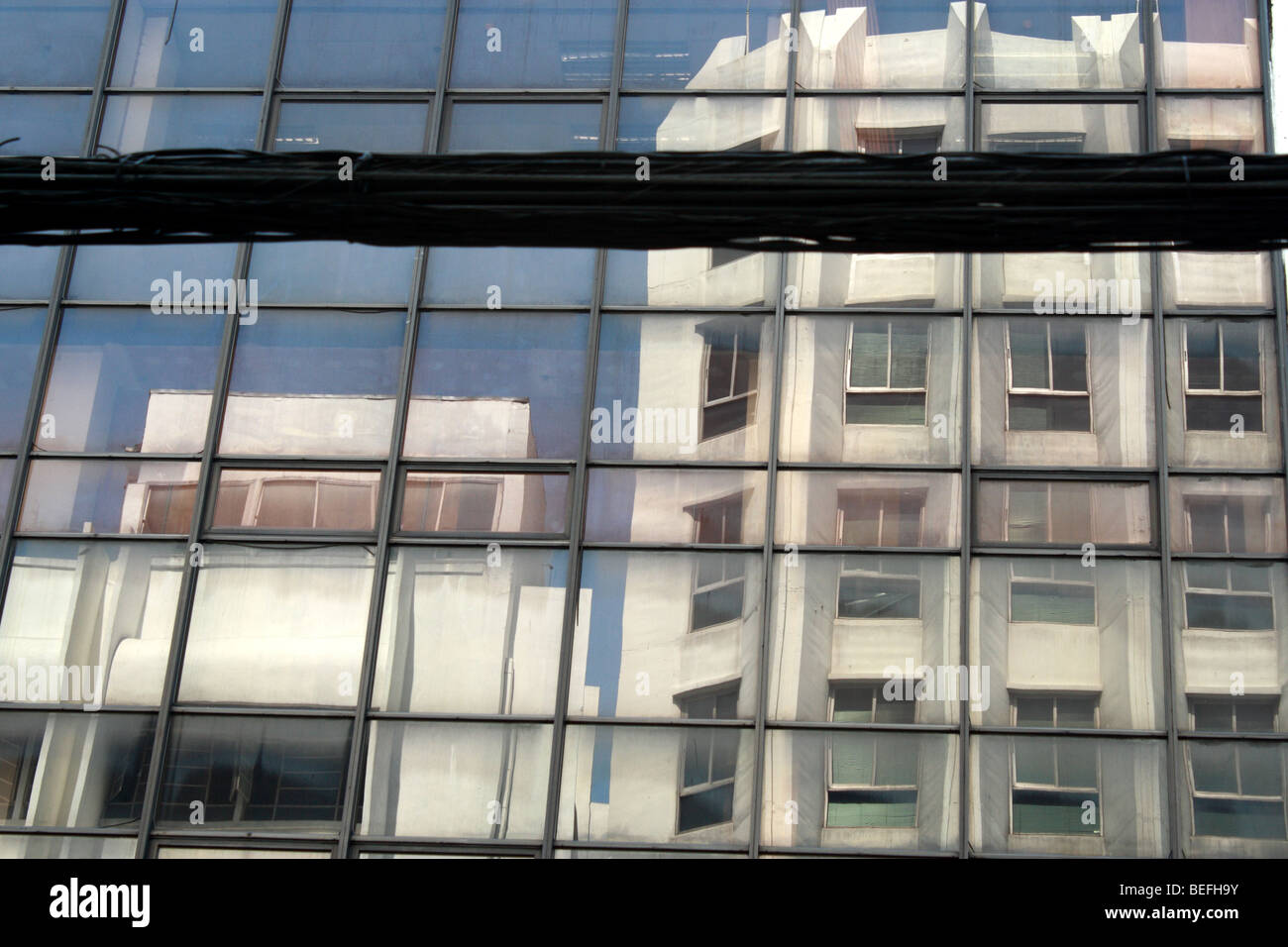 reflect window in Bangkok Stock Photo - Alamy
