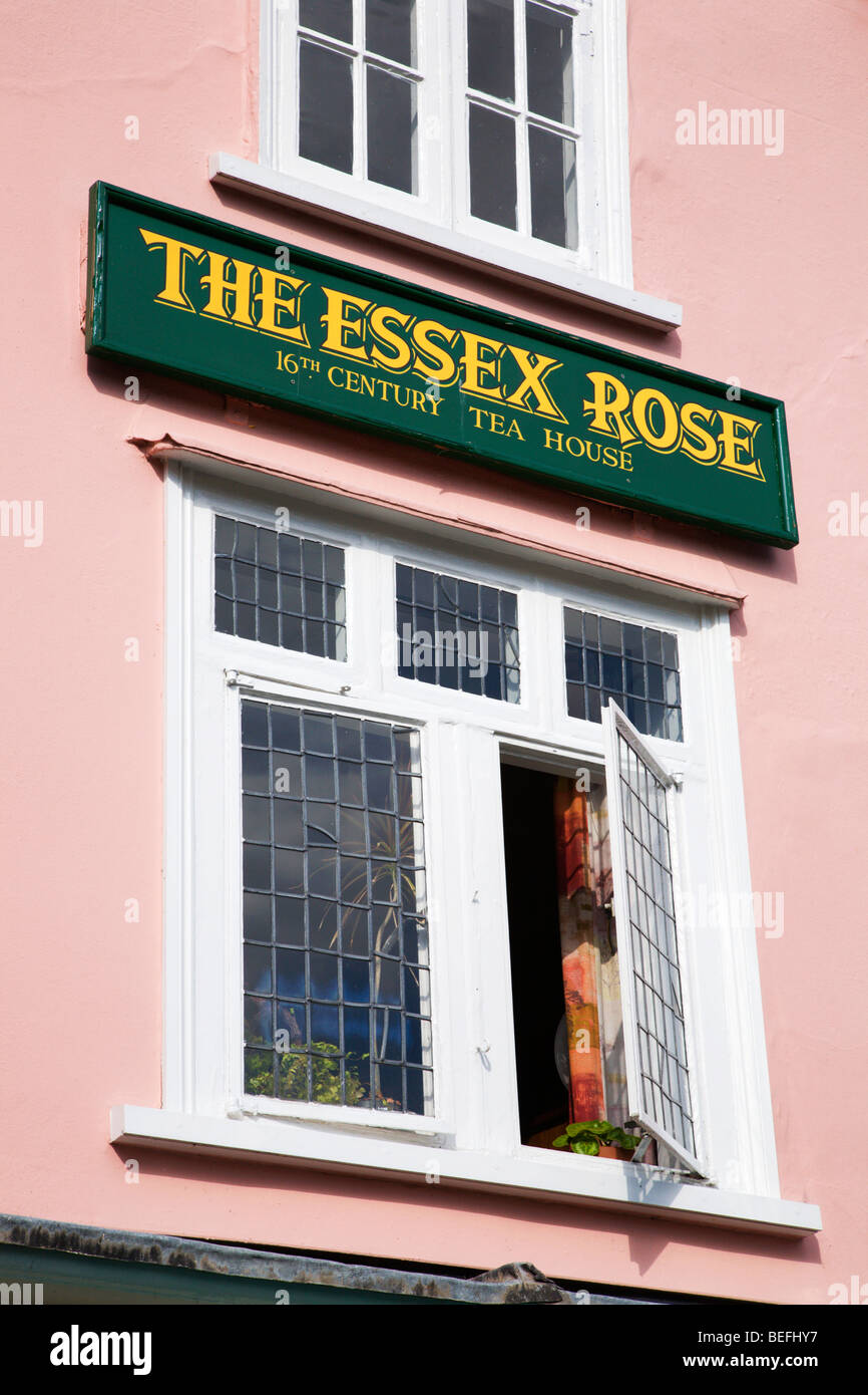 The Essex Rose Tea House Dedham Essex England Stock Photo - Alamy