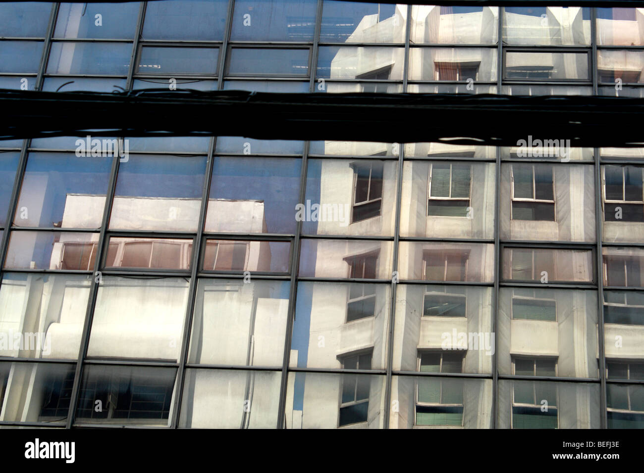 reflect window in Bangkok Stock Photo - Alamy