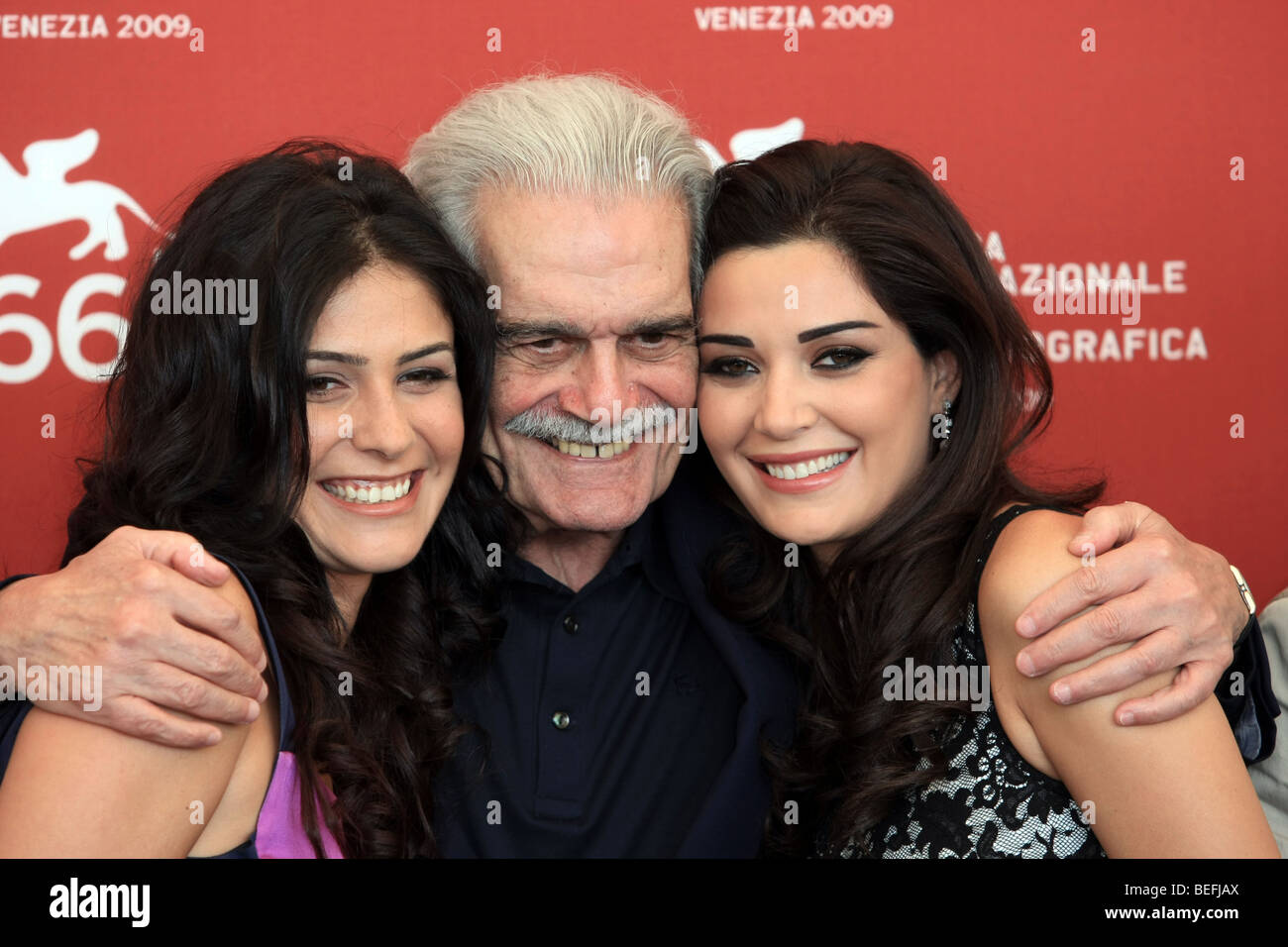 BASMA HASSAN OMAR SHARIF CYRINE ABDEL NOUR AL MOSAFER. PHOTOCALL.. 66TH ...