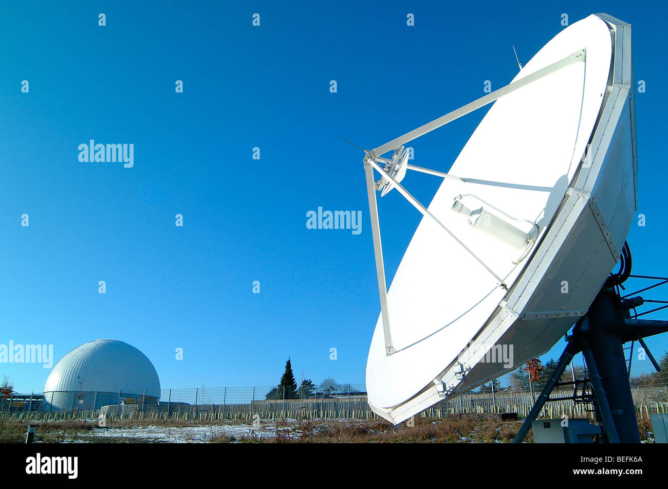 Satellite Broadcast Dish Stock Photo - Alamy