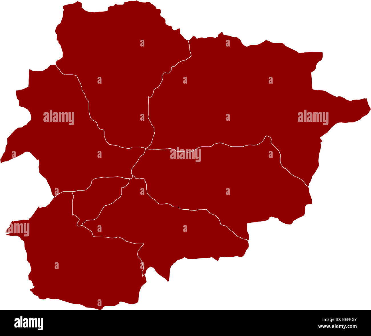 Andora map hi-res stock photography and images - Alamy