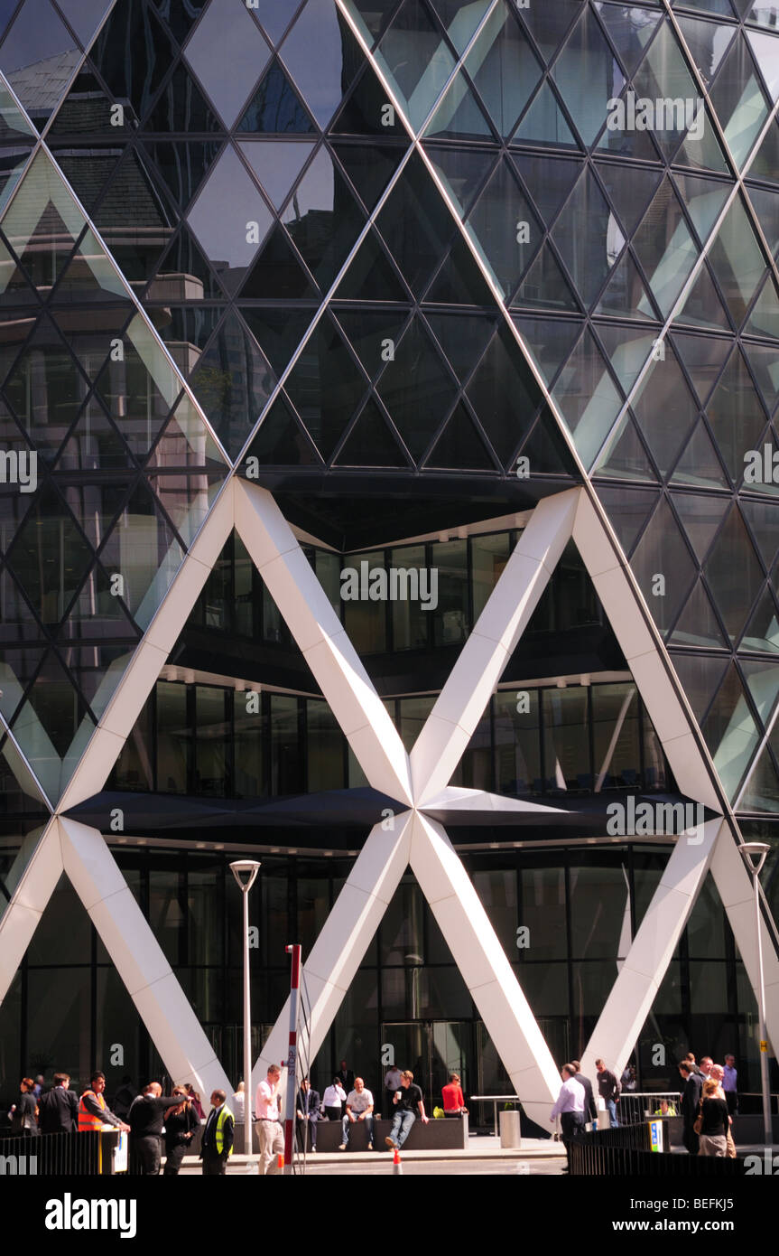 Gherkin Building Entrance London Stock Photo - Alamy