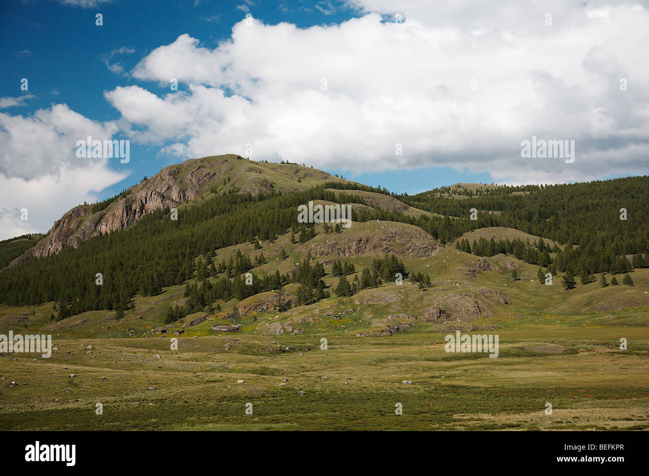 Siberia. West Sayan Mountains Stock Photo - Alamy
